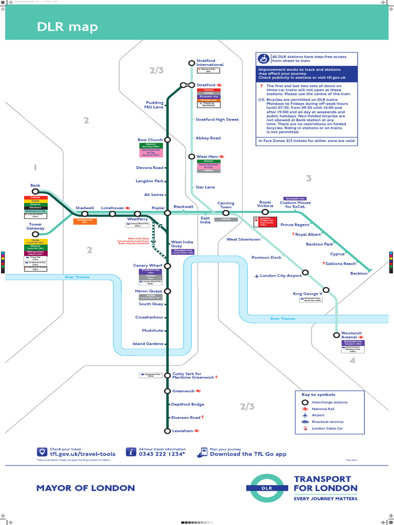 DLR Route Map | PDF | Passenger Rail Transport | Transport