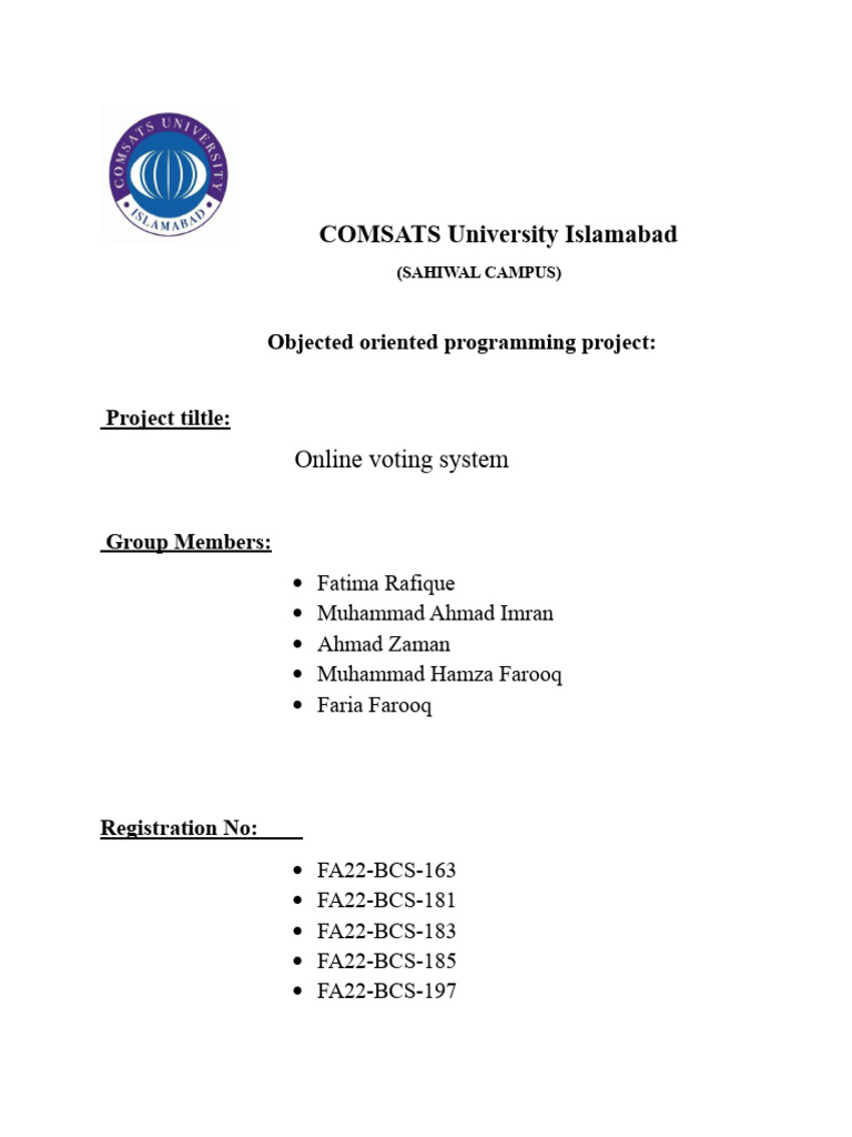 Oop Project Reportnno 2 | PDF | Authentication | Political Events
