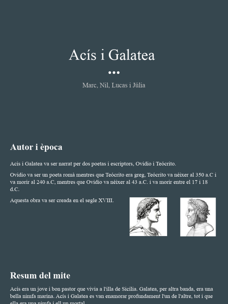 Acis I Galatea | PDF