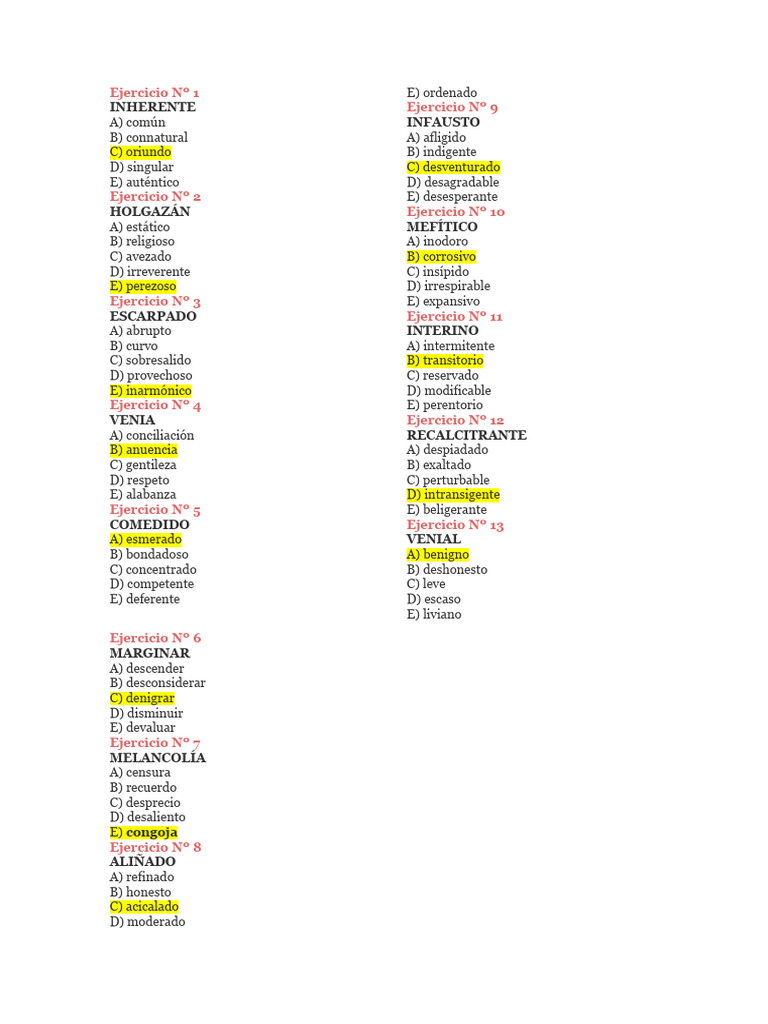 Ejercicios Propuesta | PDF