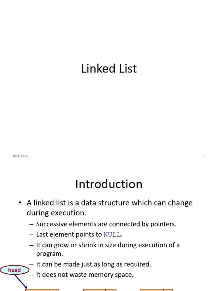 Linked List Pdf Pointer Computer Programming Data Management