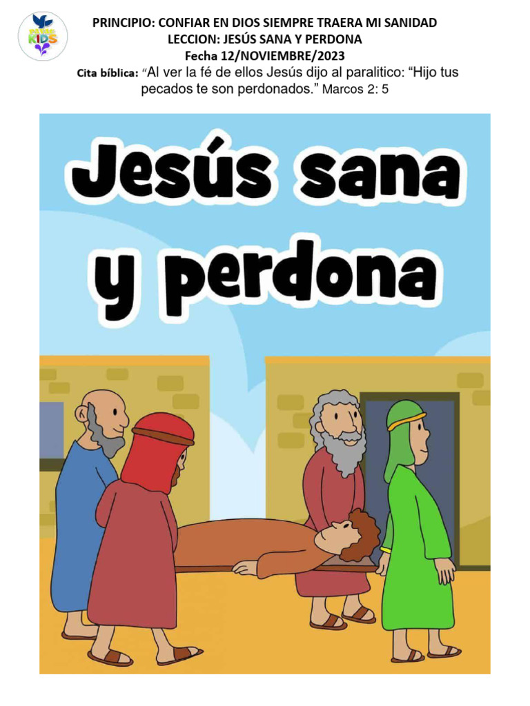 Jesús Sana y Perdona a los Niños | PDF | Jesús | Pecado