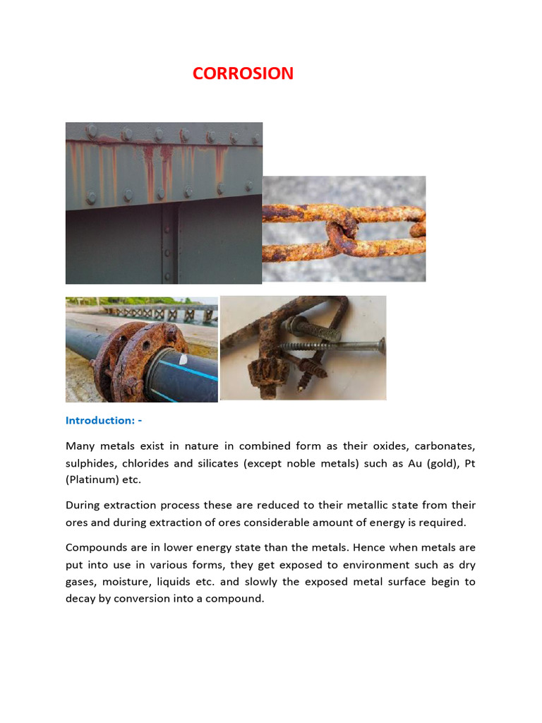 unit -3 corrosion 1 | PDF | Corrosion | Electrochemistry