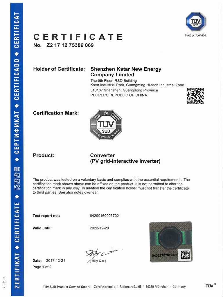 Certification K Star | PDF
