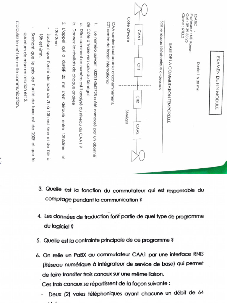 BASE DE COMMUTATION TEMPORELLE | PDF BASE DE COMMUTATION TEMPORELLE | PDF