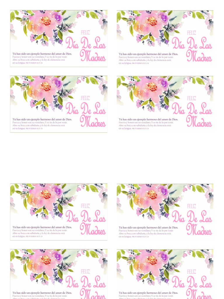 Carta Dia De La Madre Pdf