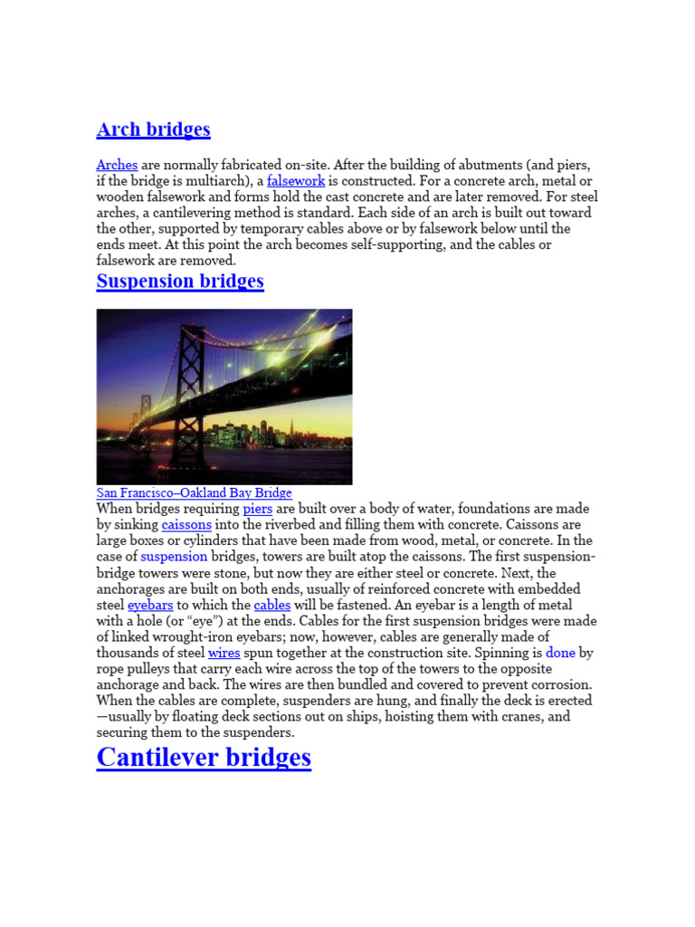 What Is Construction of A Bridge - 2 | PDF | Bridge | Civil Engineering