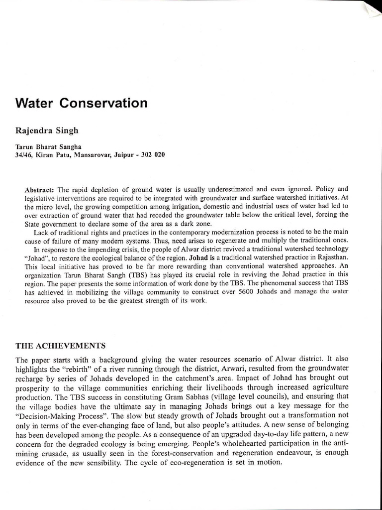 46 Water Conservation | PDF