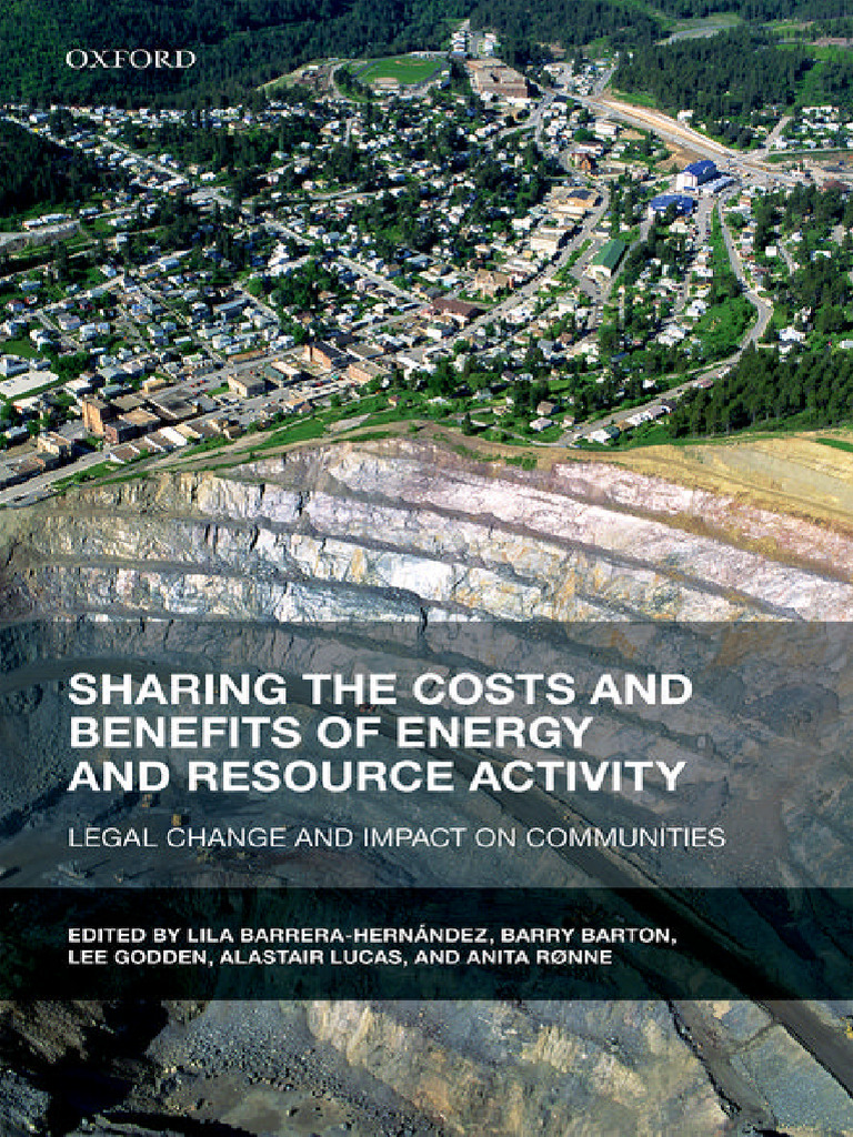 Sharing The Costs and Benefits of Energy and Resource Activity Legal ...