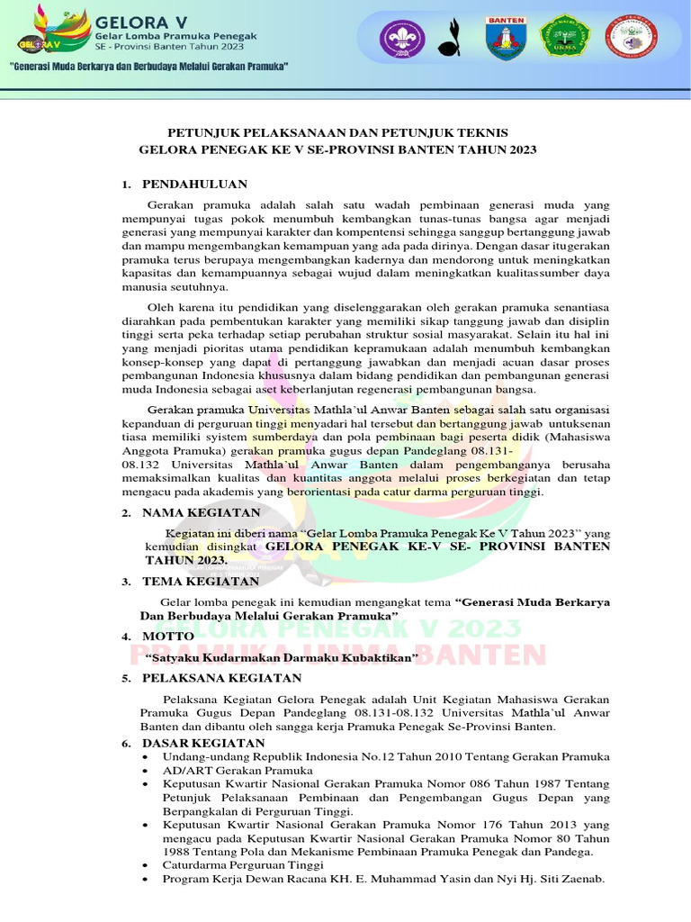 Juklak Juknis GELORA V 2023 FINAL_ | PDF