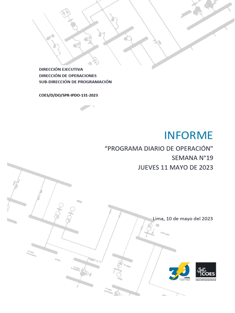 Informe Operativo SEIN 11/05/2023 | PDF | Cantidades fisicas | Naturaleza