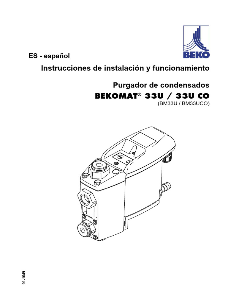 Bekomat 33u Co Manual Es 01-1649 v01 | PDF | Ingenieria Eléctrica ...