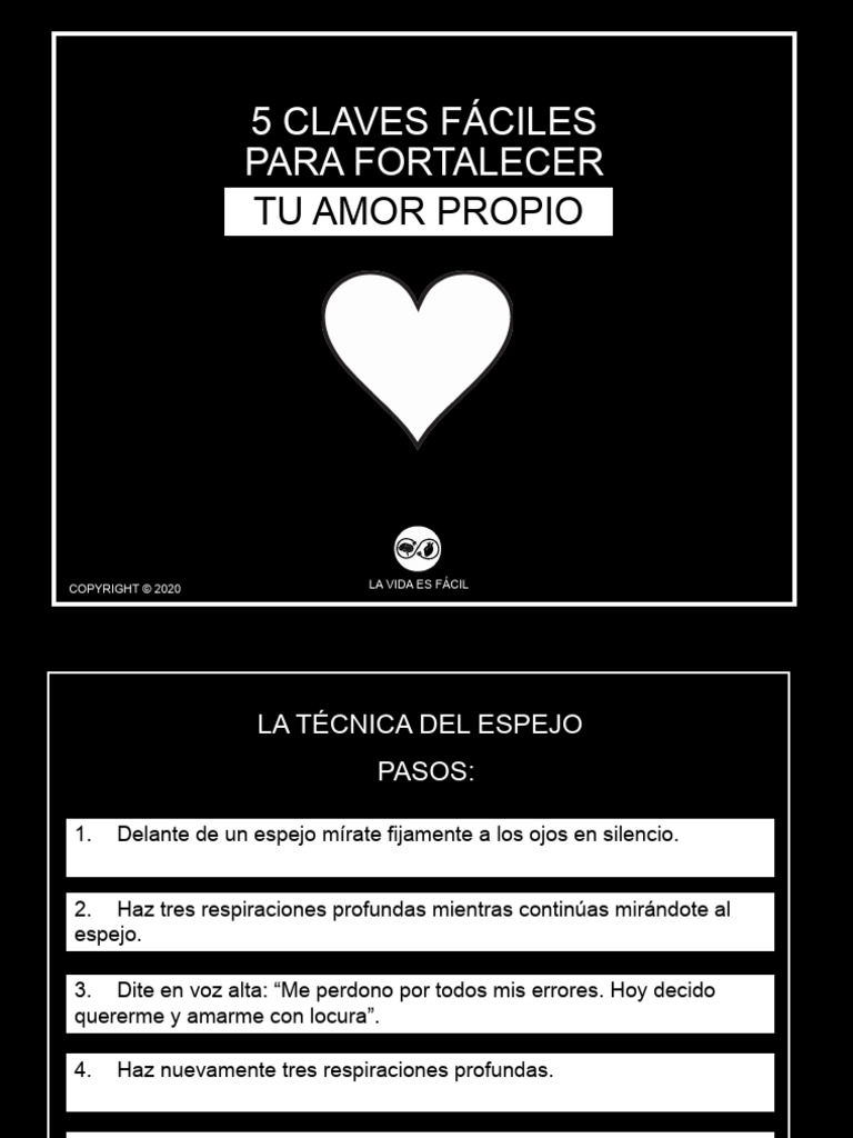 5claves Faciles Fortalecer Amor Propio | PDF
