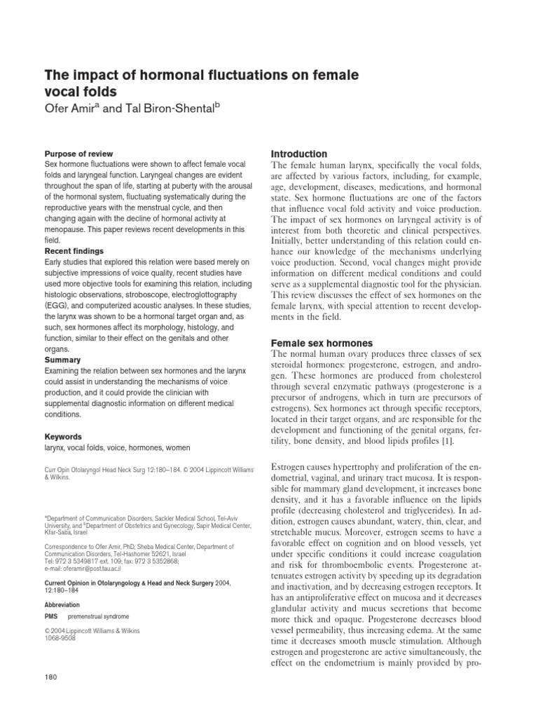 The Impact of Hormonal Fluctuations On Female | PDF | Menstrual Cycle ...