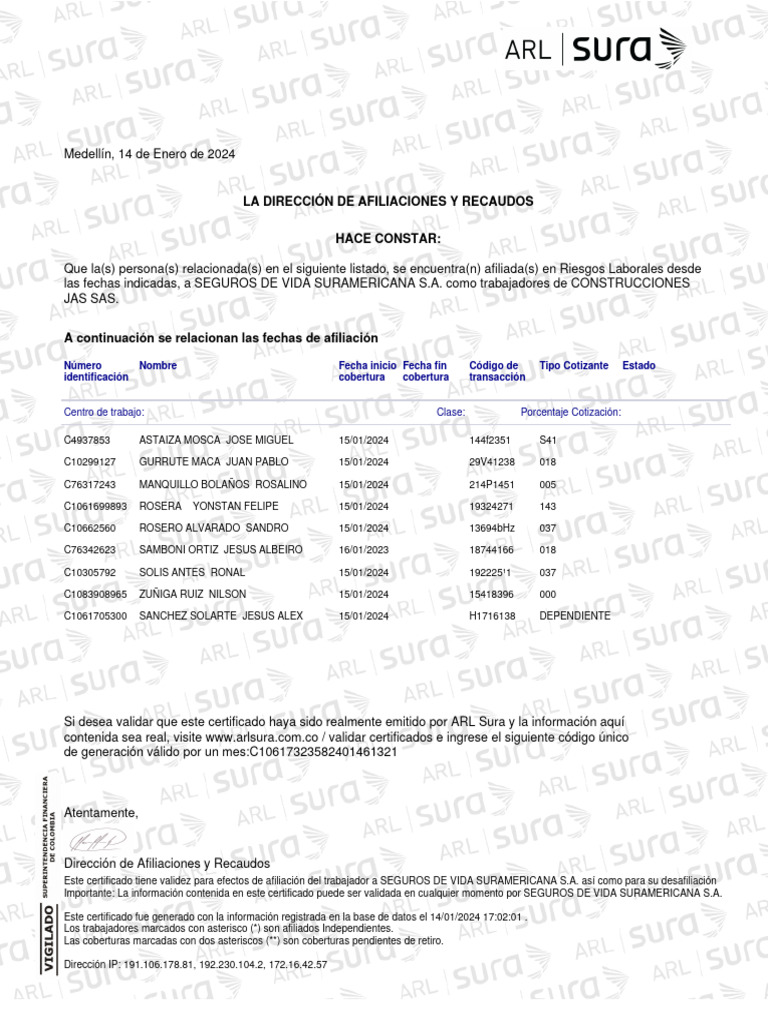 Aseguradora Sura | PDF