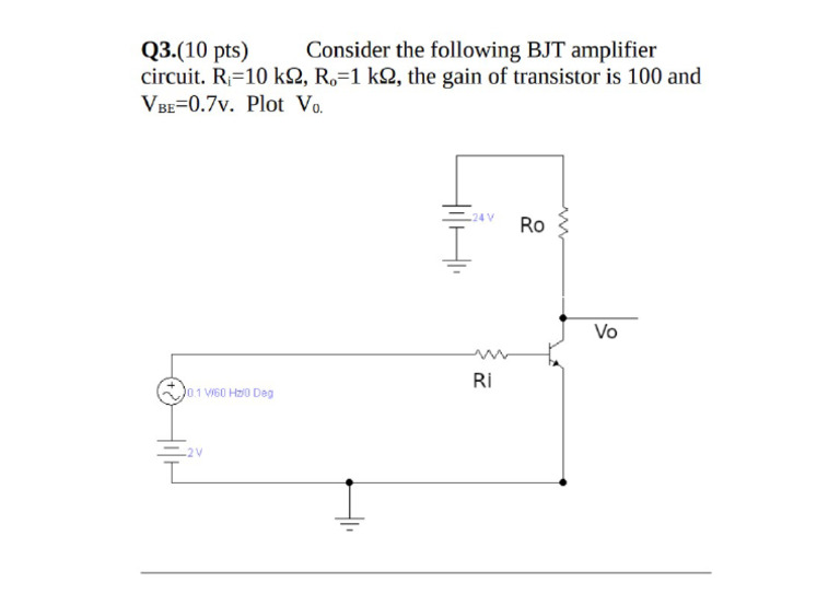 BJT Transistor Question | PDF