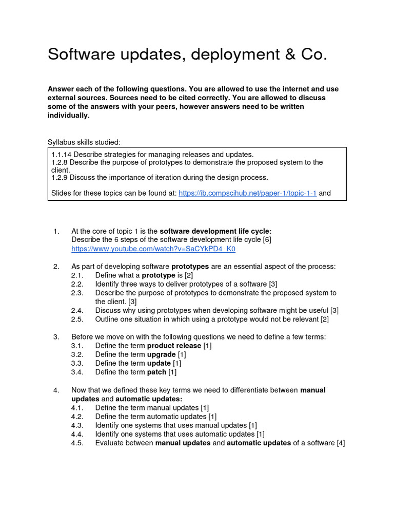Software Updates, Deployment & Co | PDF | Agile Software Development ...