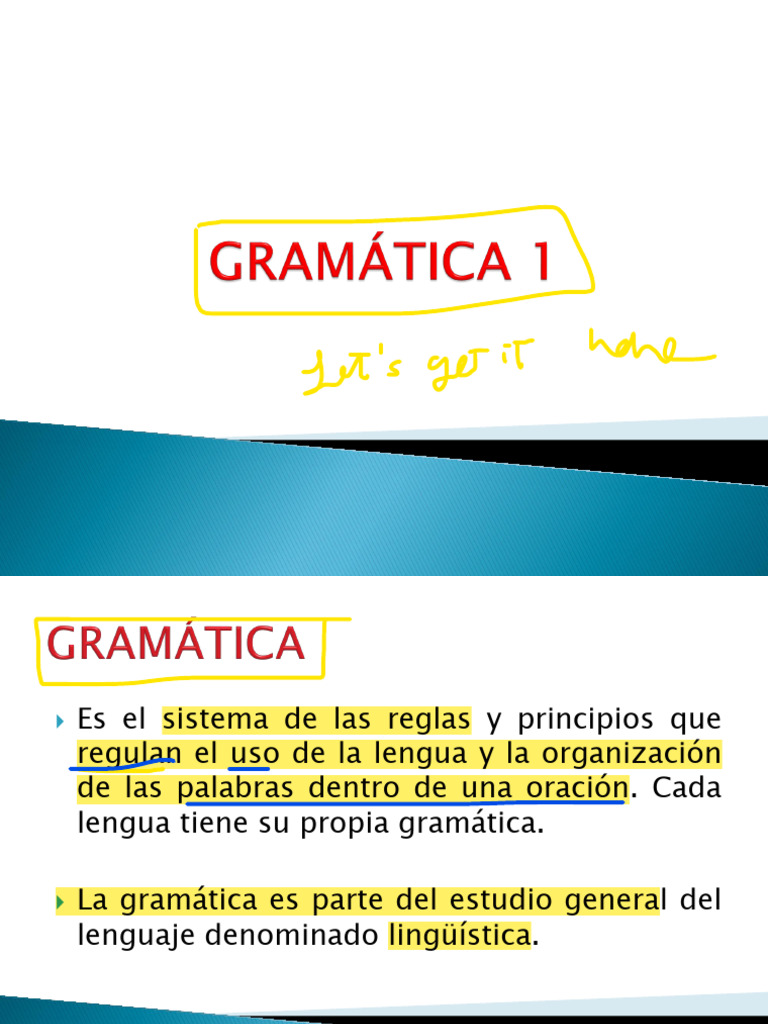 Gramática 1 2021 | PDF