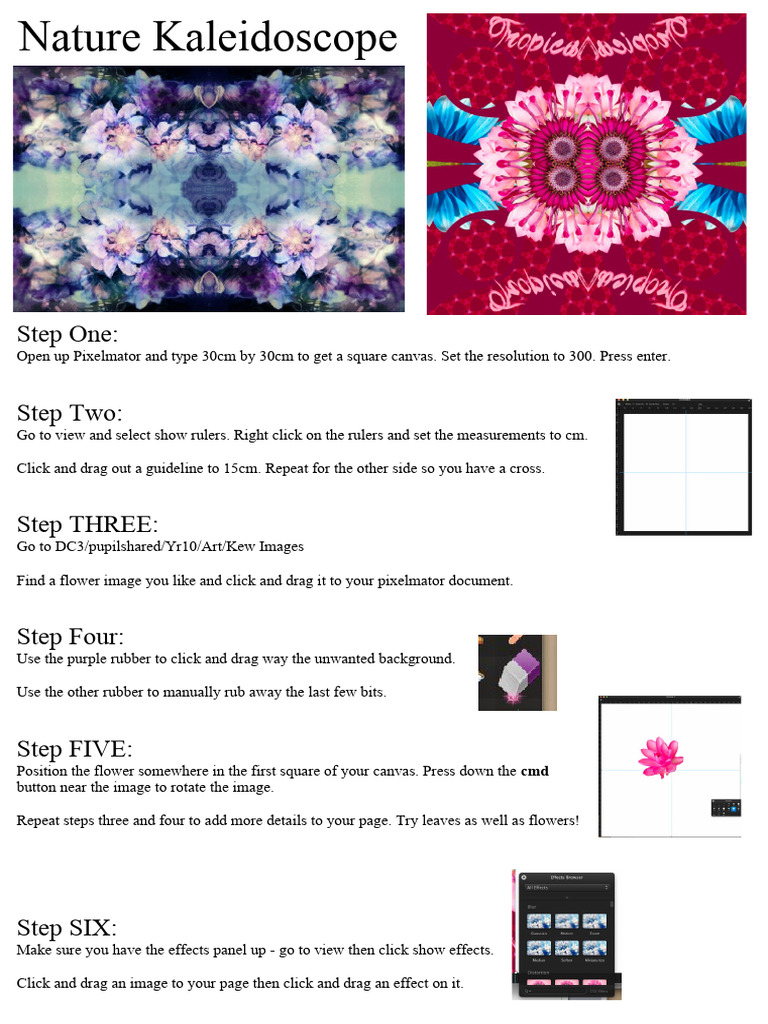 Flower Pattern Ict Sheet | PDF