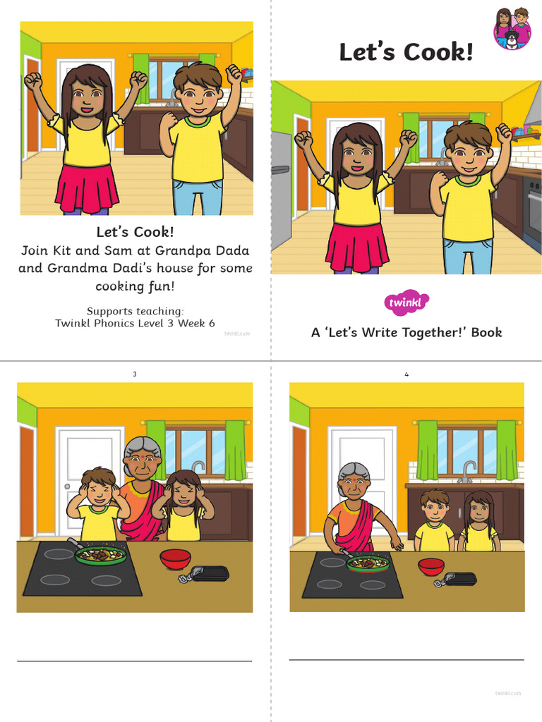 Lets Cook Writing Minibook | PDF