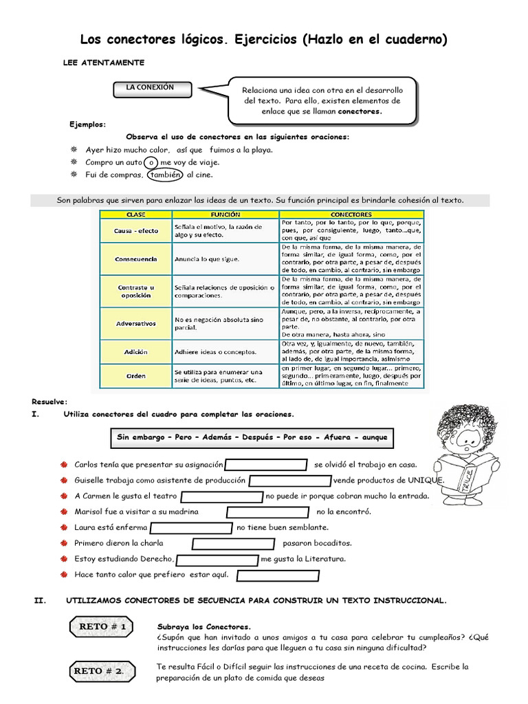 Hoja De Trabajo De Conexiones De Texto Trabajo Practico N12 | PDF