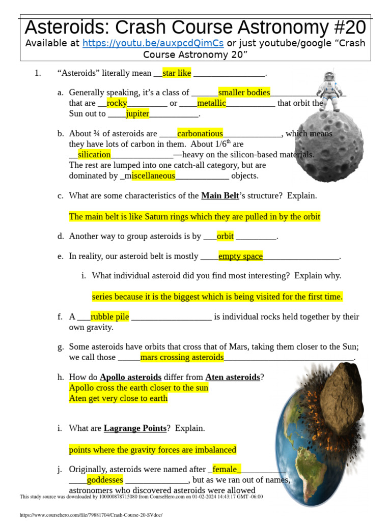 20 SV | PDF | Asteroid | Bodies Of The Solar System