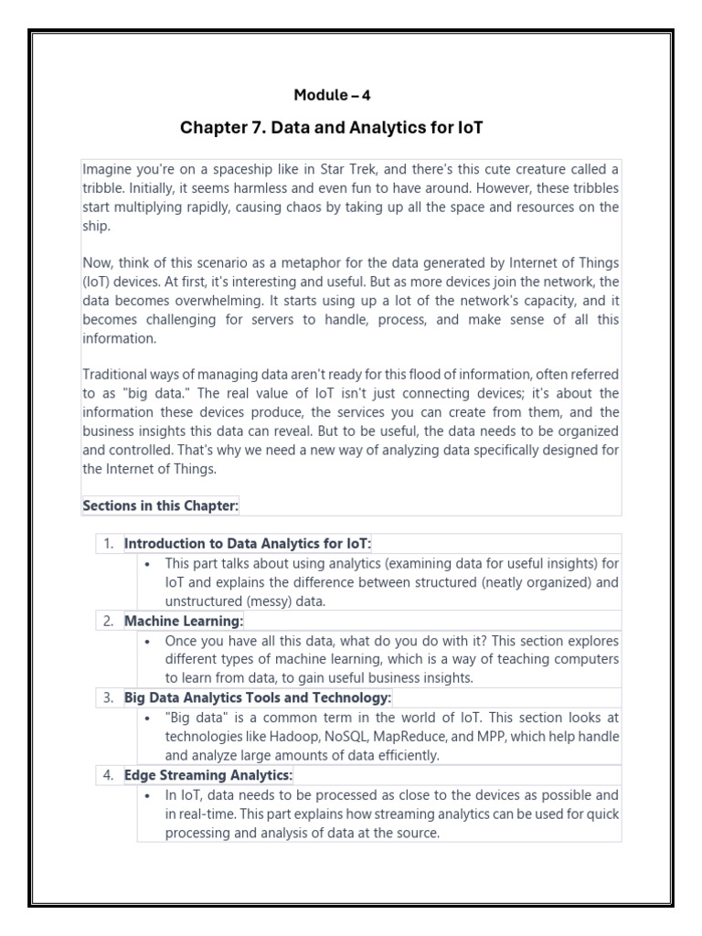 IOT mod-4 | PDF | Apache Hadoop | Internet Of Things