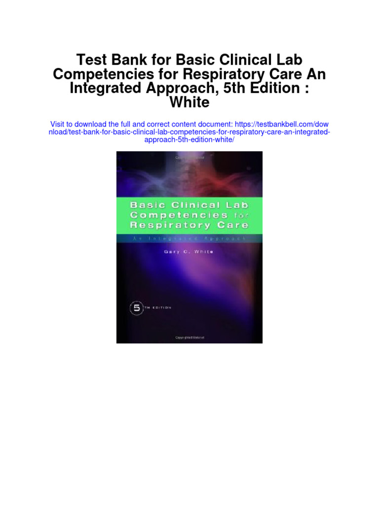Instant Download Test Bank For Basic Clinical Lab Competencies For ...