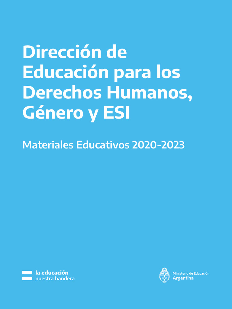 Materiales Educativos 2020-2023 Ok | PDF | Educación sexual | Enseñando