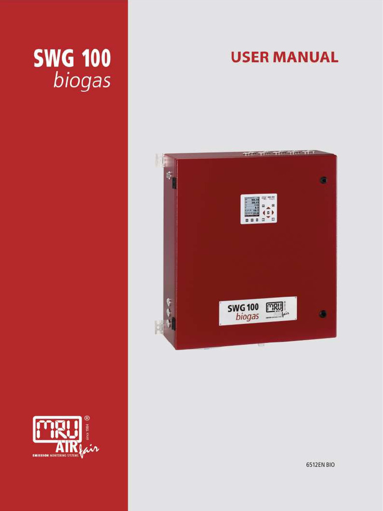 9512en-V2.10.en Bio User Manual Swg100-Biogas | PDF | Programmable ...