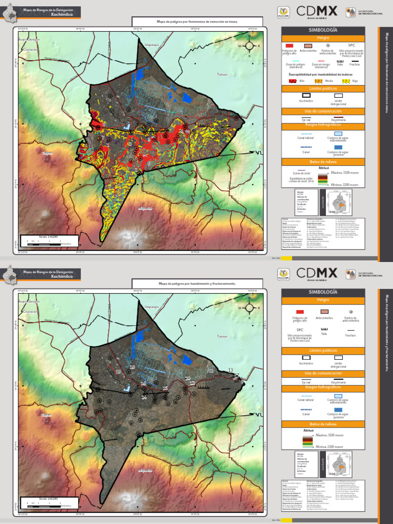 Mapas Xochimilco 2014 | PDF