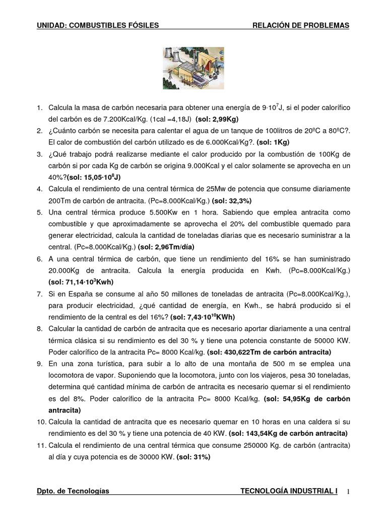 Ex de Poder Calorifico | PDF