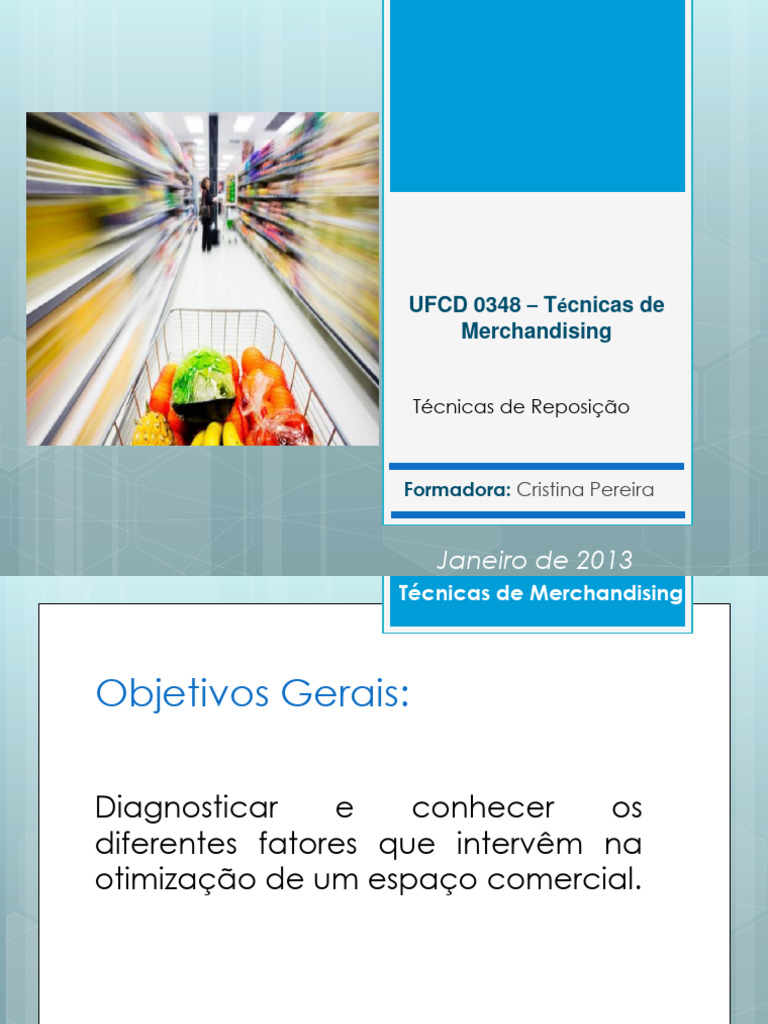 TM 1.1.tecnicas de Reposiao | PDF | Merchandising | Mercado (economia)