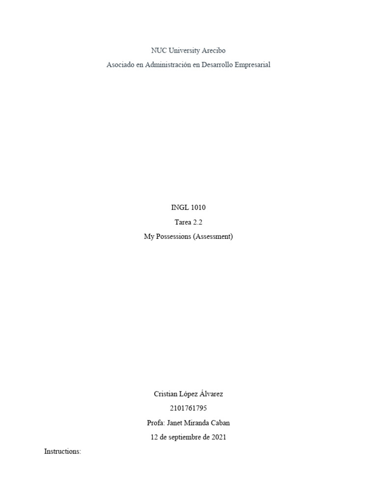 Engl 1010 Tarea 2.2 | PDF | Career & Growth Engl 1010 Tarea 2.2 | PDF | Career & Growth