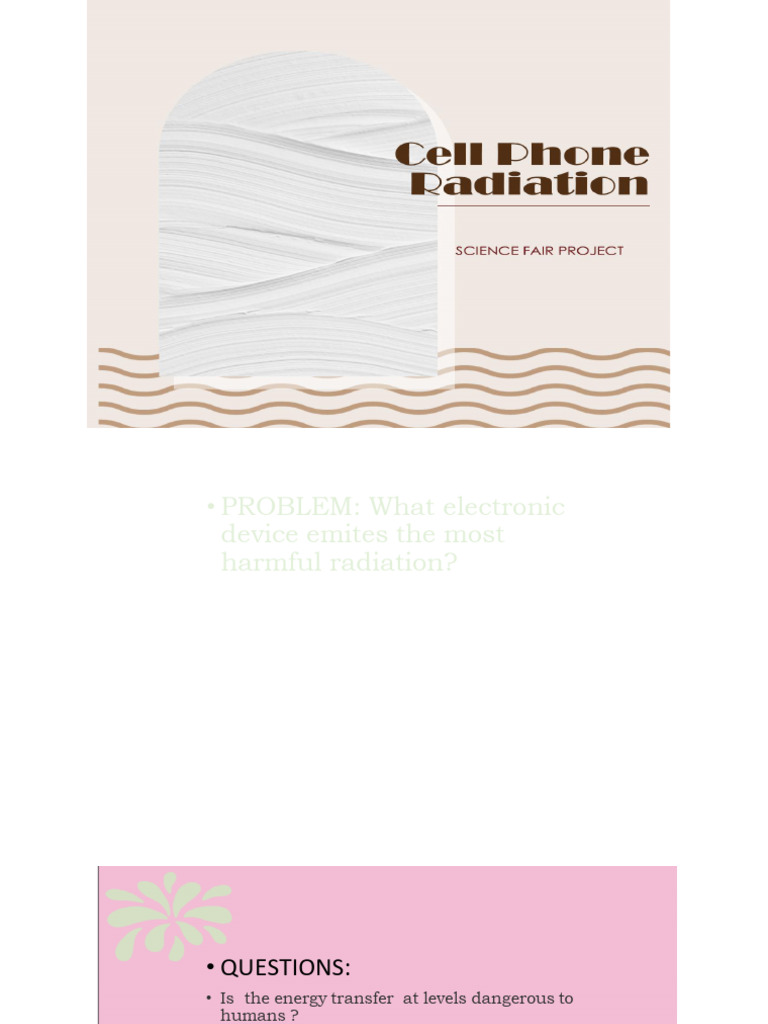 Science Fair PROJECT | PDF | Electromagnetic Radiation | Radio