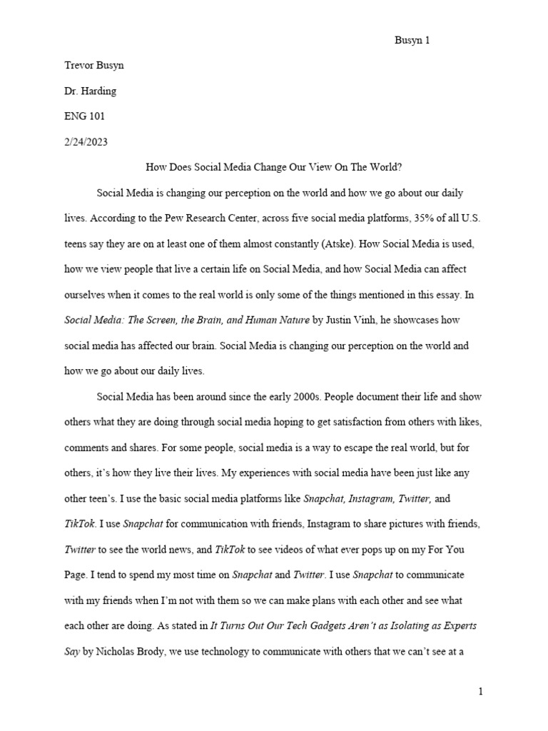 Assignment 2 - Trevor Busyn | PDF