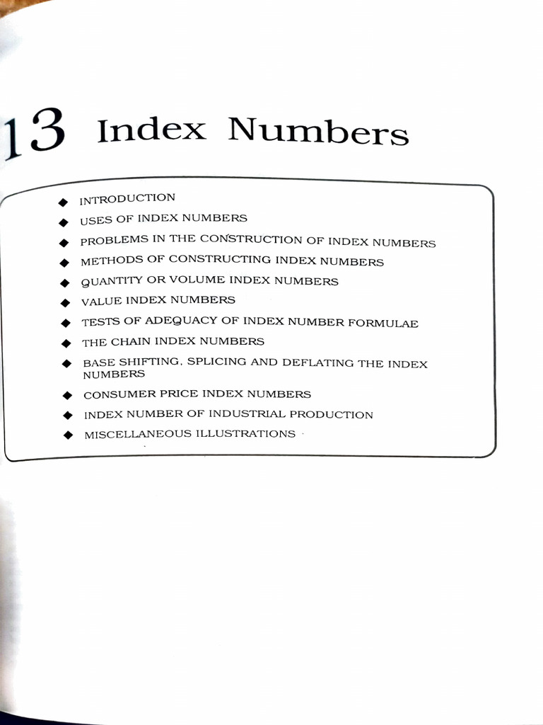 INDEX NUMBER (1) | PDF