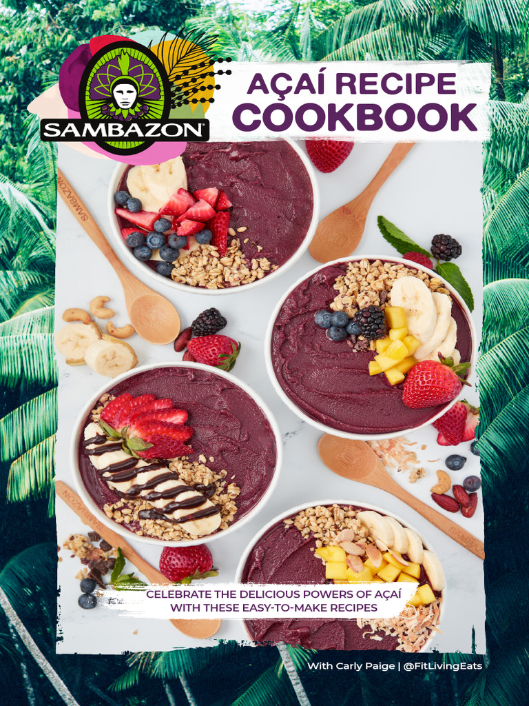 SAMBAZON Acai Recipe Cookbook | PDF | Muffin | Smoothie