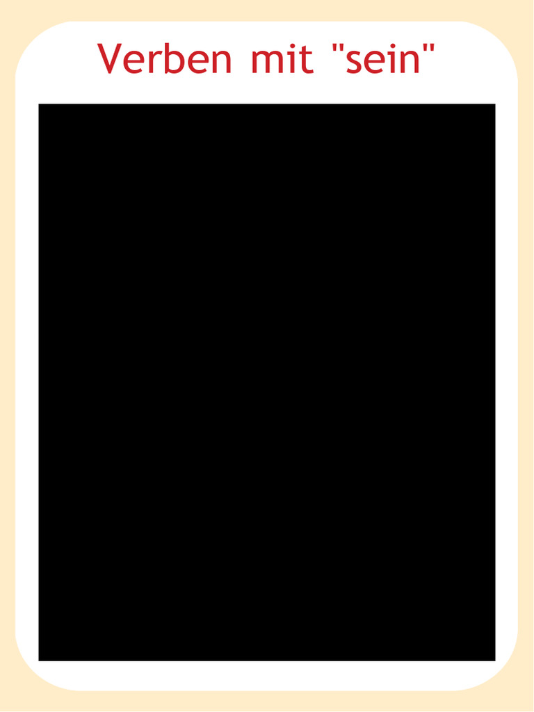 Verben Mit Sein | PDF
