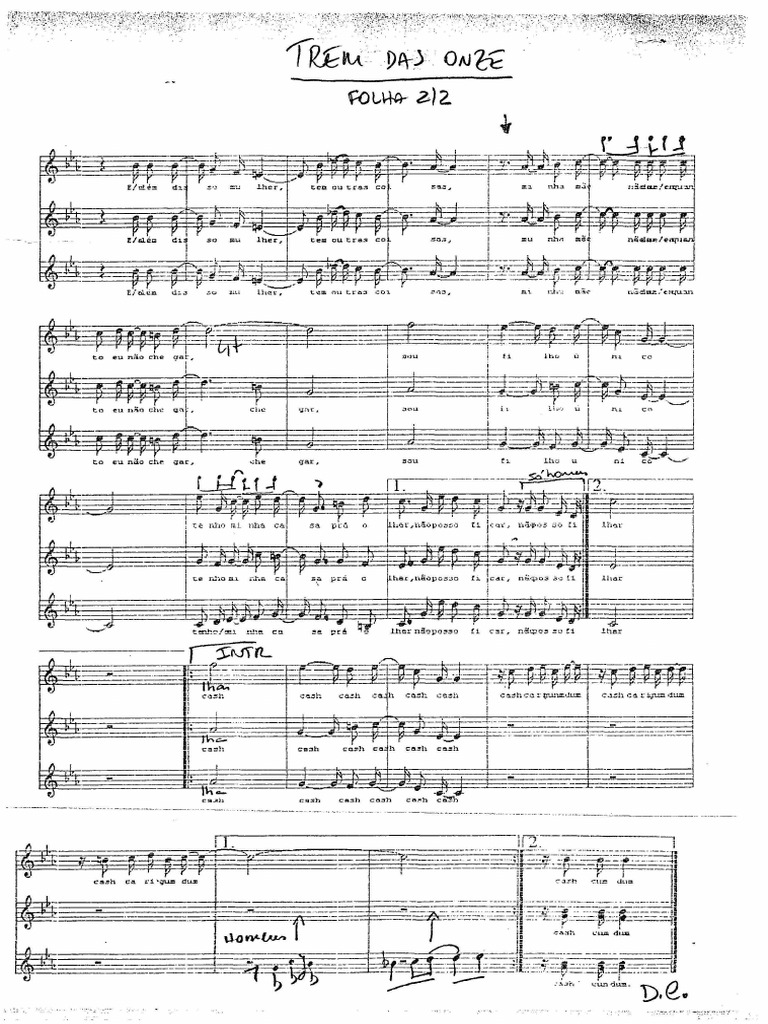 Trem Das Onze 2 3v (Arr. Roberto Rodrigues) | PDF