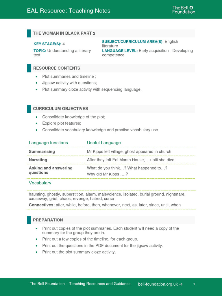 Woman in Black Part 2 | PDF