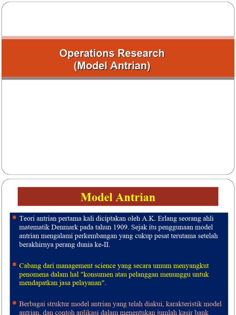 Model Antrian | PDF | Bisnis | Teknologi & Rekayasa