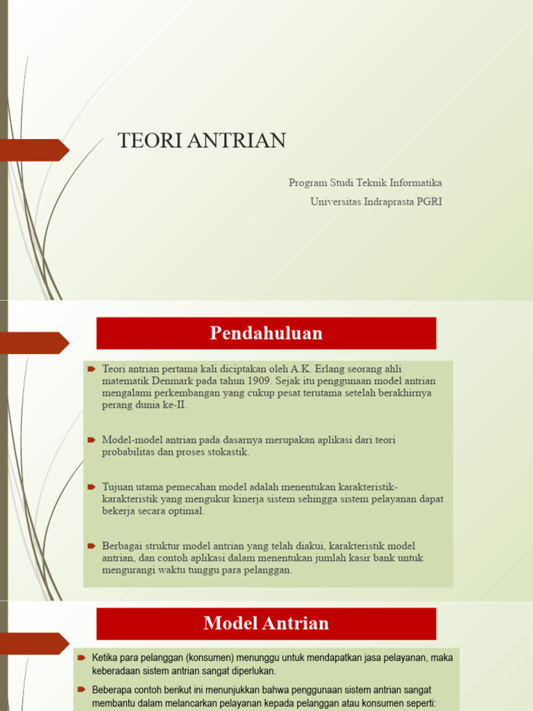 14 - Teori Antrian | PDF | Bisnis | Teknologi & Rekayasa