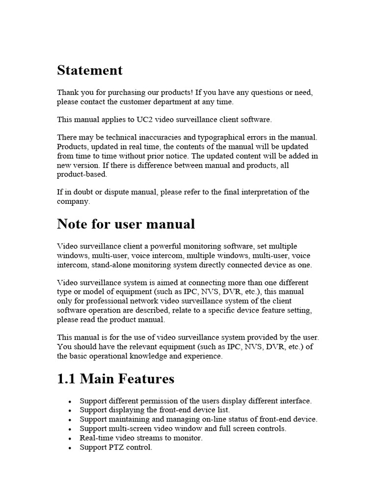 uc-manual | PDF | User (Computing) | Video