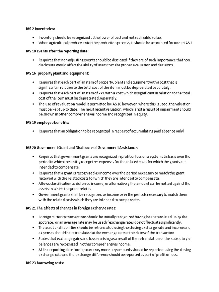 Ias - Ifrs | PDF | Fair Value | International Financial Reporting Standards