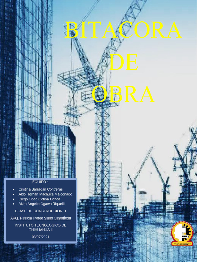 Bitacora de Obra Final | PDF | Cemento | Hormigón
