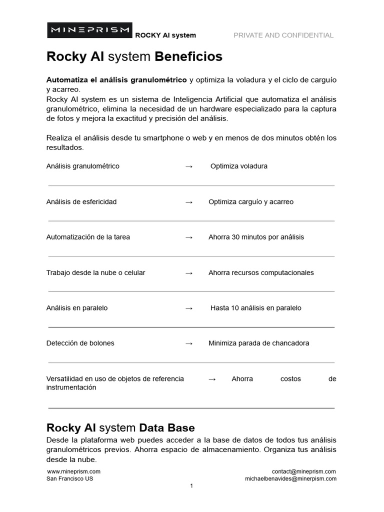 Rocky AI System Brochure - MINEPRISM | Descargar gratis PDF ... Rocky AI System Brochure - MINEPRISM | Descargar gratis PDF ...