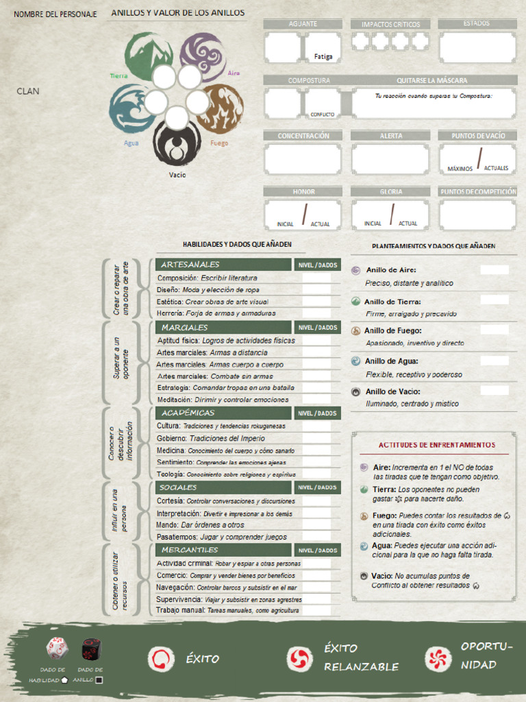 L5A 5e Ficha en Español | PDF