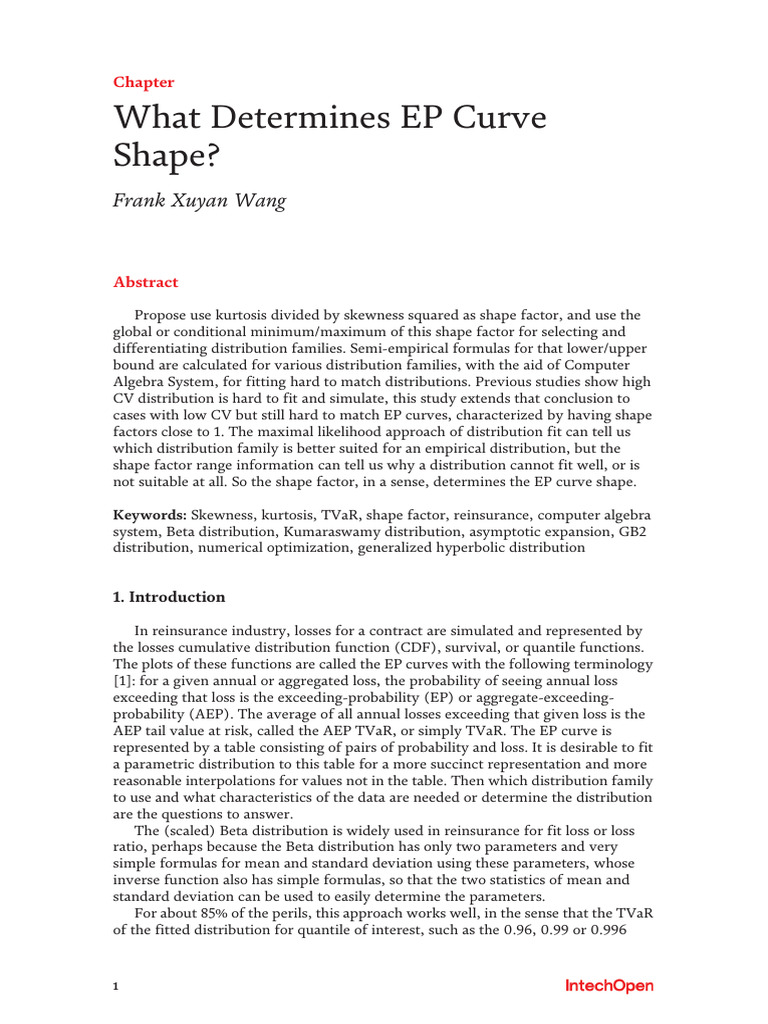 What Determines EP Curve Shape? | PDF | Mathematical Optimization | Skewness