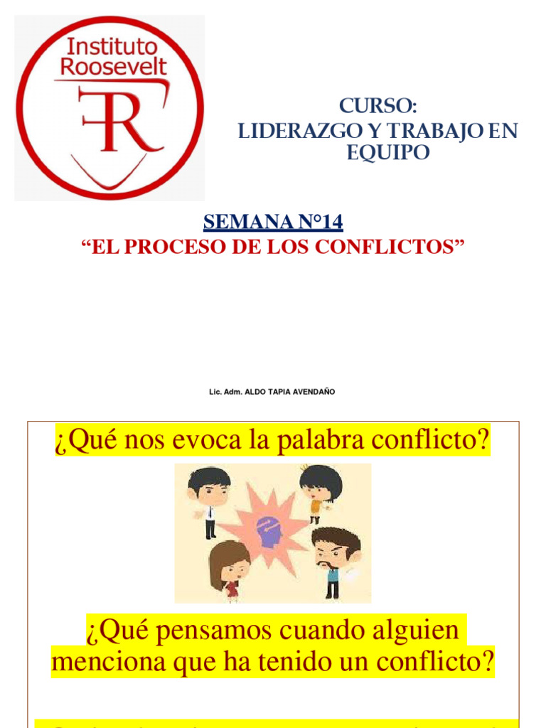 14 El Proceso de Los Conflictos | PDF | Ciencia cognitiva | Ciencias del comportamiento